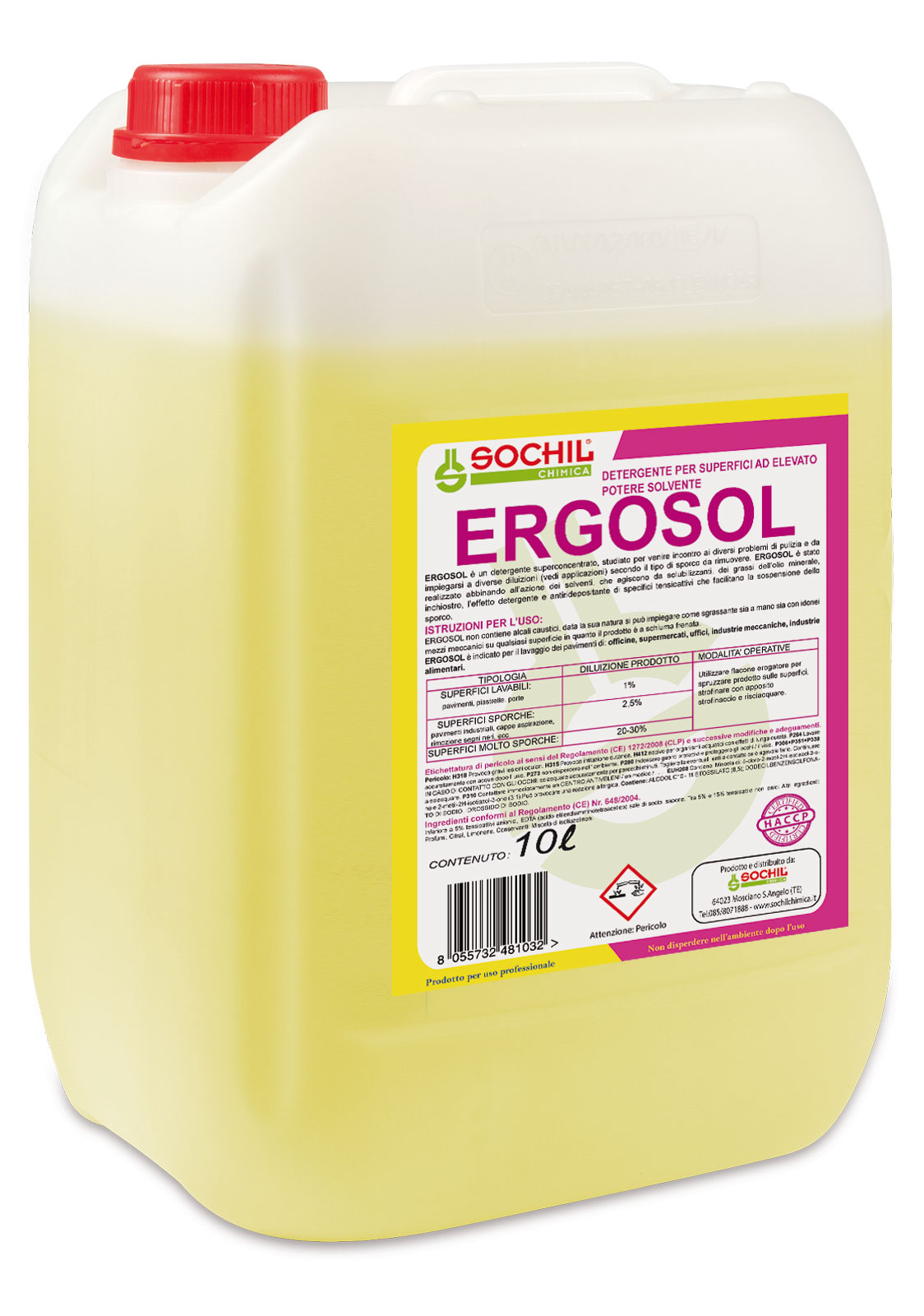 ERGOSOL - Produzione e Vendita di Detergenti Professionali - Sochil Chimica